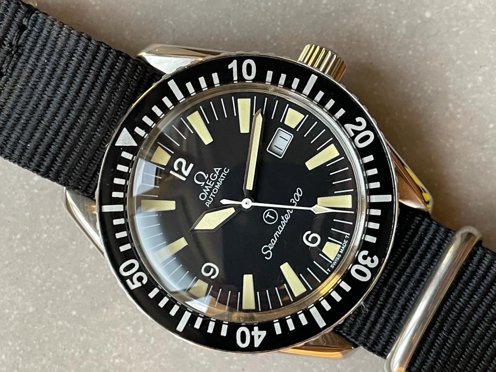Omega Vintage Seamaster 300 Military Date Automatic Mens Watch - Wow Watches